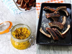 Low-So Bacon-Spiced Ribs & Relish